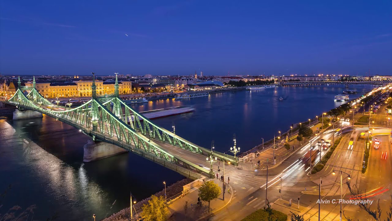 Sunset Timelapse at the Blue Danube River - YouTube