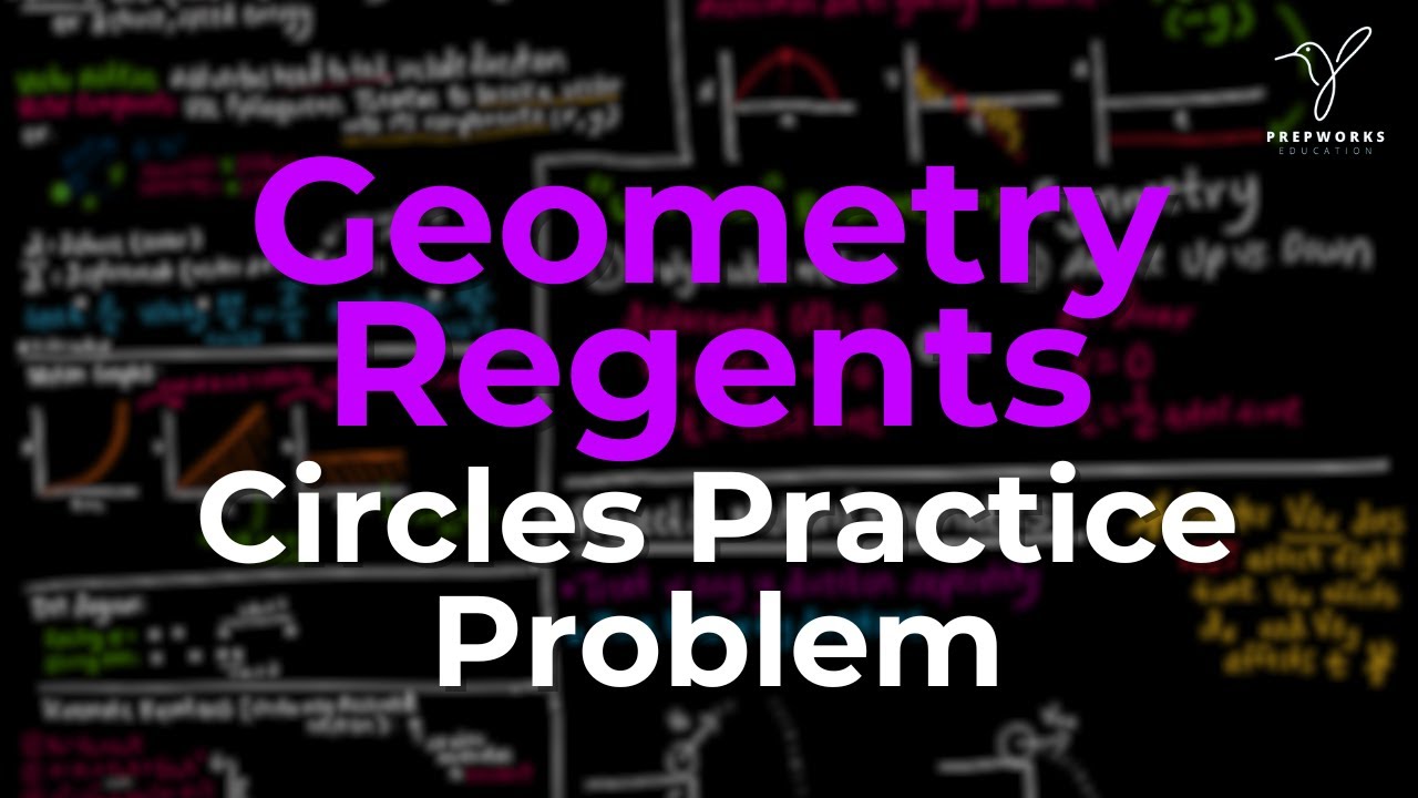Geometry Regents Review - Circles Practice Problem - YouTube