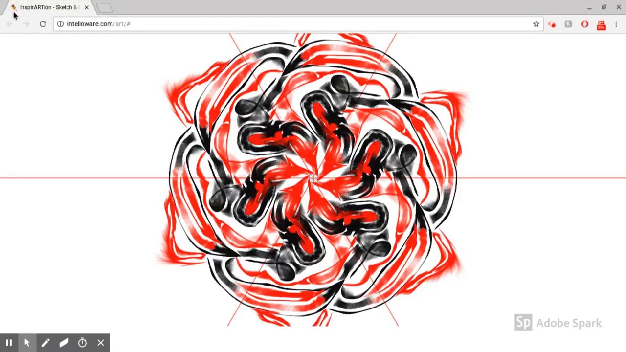 Cool Art making on InspirARTion - YouTube