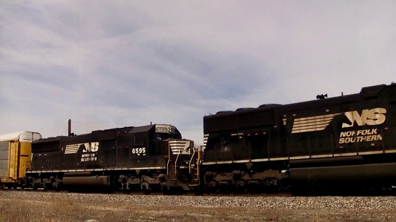 NS 272 @ LOGANSPORT, IN 3 15 15 NS 2577 NS 6595 - YouTube