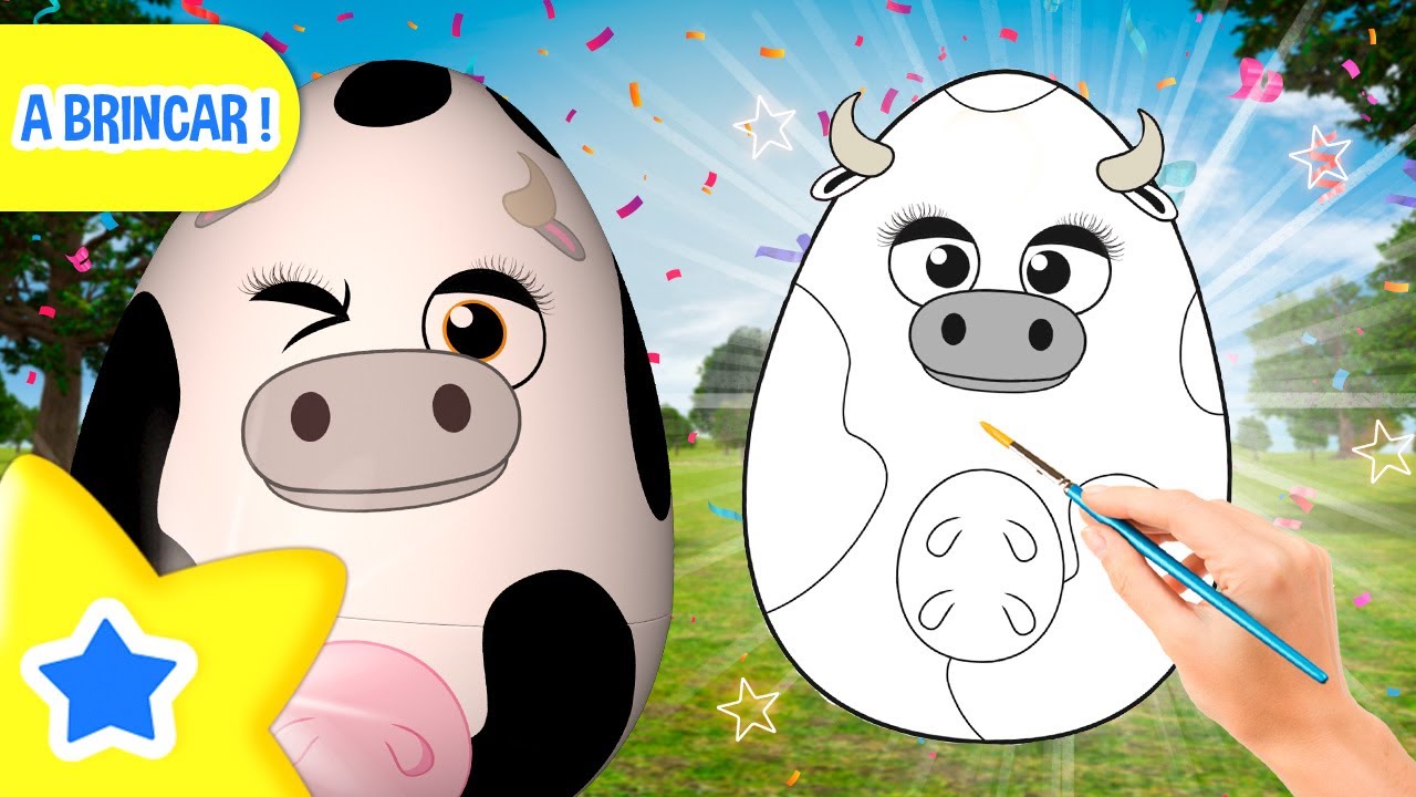 Pintando Ovos na Fazenda do Zenon - Vaca Maru | A Fazenda Do Zenon ...