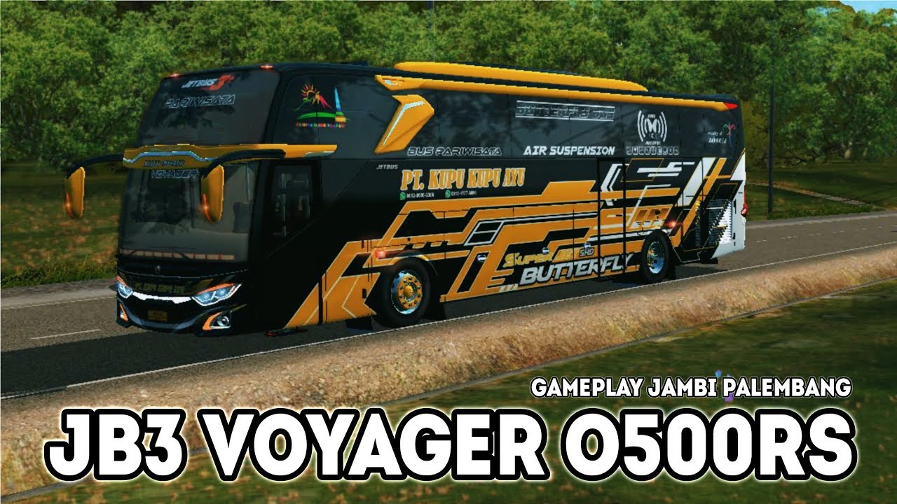 MOD BUS JB3 VOYAGER O500RS + LIVERY PACK | MOD BUSSID TERBARU | BUS ...