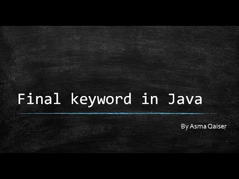 Final Keyword in java | Java Programming | Inheritance - YouTube