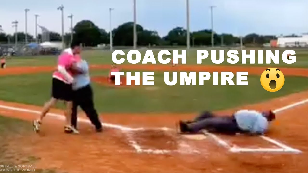 Coach Pushing The Umpire! A Breakdown! ⚾ - YouTube