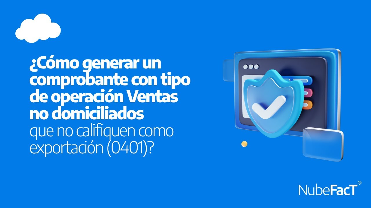 ¿Cómo generar un comprobante con tipo de operación Ventas no ...