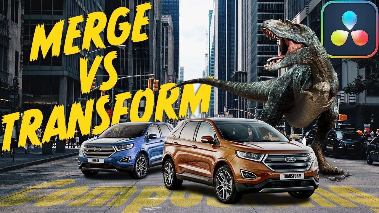 Merge VS Transform - MASTER Fusion Essentials in DaVinci Resolve 17 ...