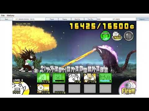 Battle Cats Ultimate- Godzilla vs King Kong (final UL boss Luza) - YouTube