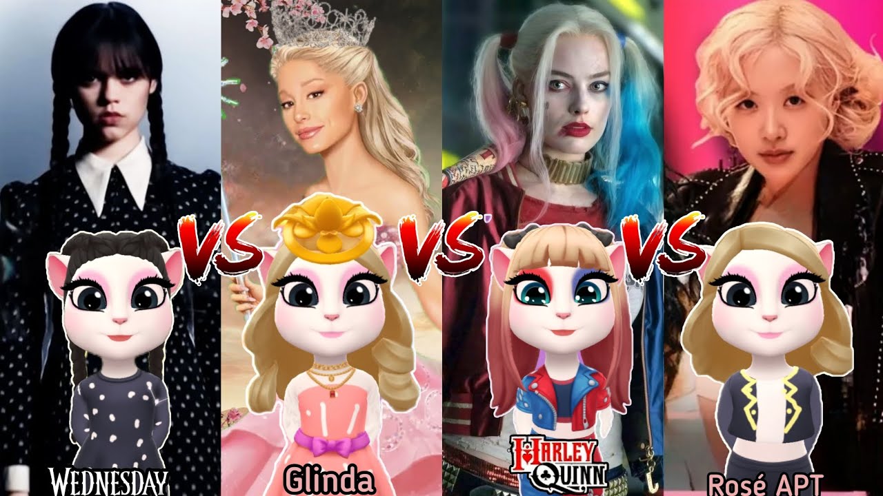 My Talking Angela 2 - Cosplay 🥰 Wednesday Addams Vs Glinda Wicked Vs ...