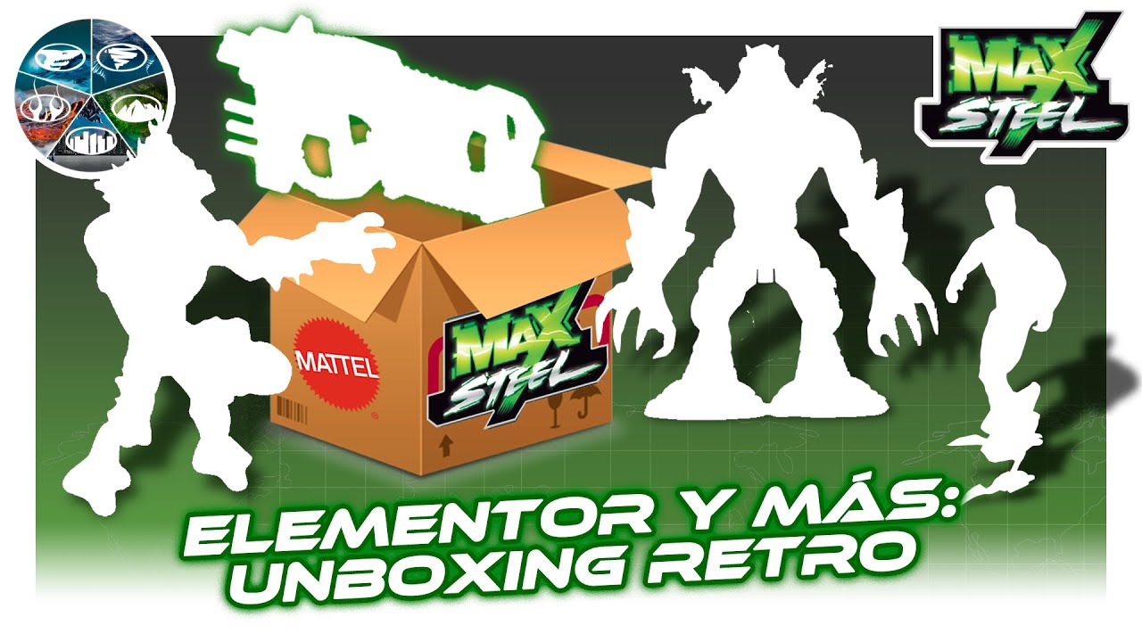 Unboxing retro: Elementor, Max Steel y ARMA DE JUGUETE de la película 🔥 ...