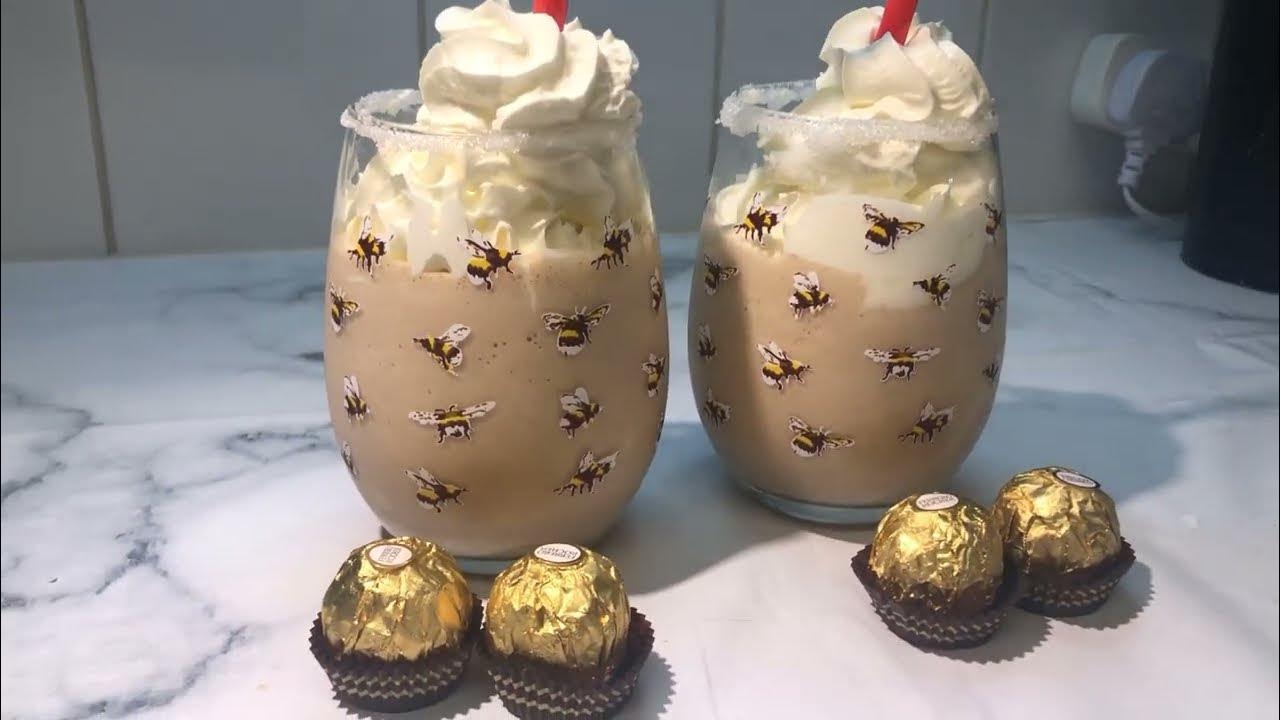 How To Make Ferrero Rocher Milkshake Yummy Ferrero Rocher Milkshake Youtube