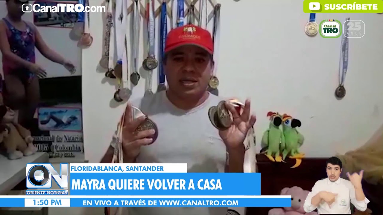 La nadadora Mayra Duarte quedó atrapada en otro municipio - YouTube