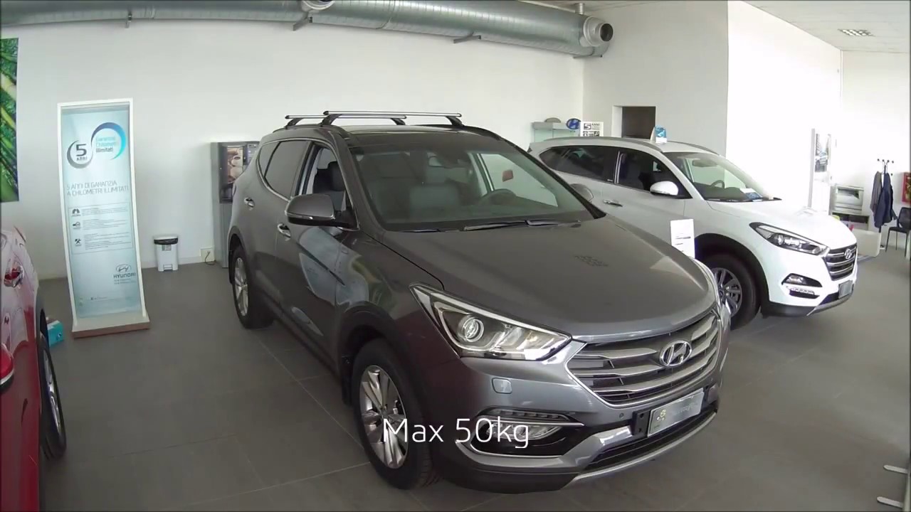 How to Fit Roof Rack Bars * Hyundai Santa Fe * - YouTube