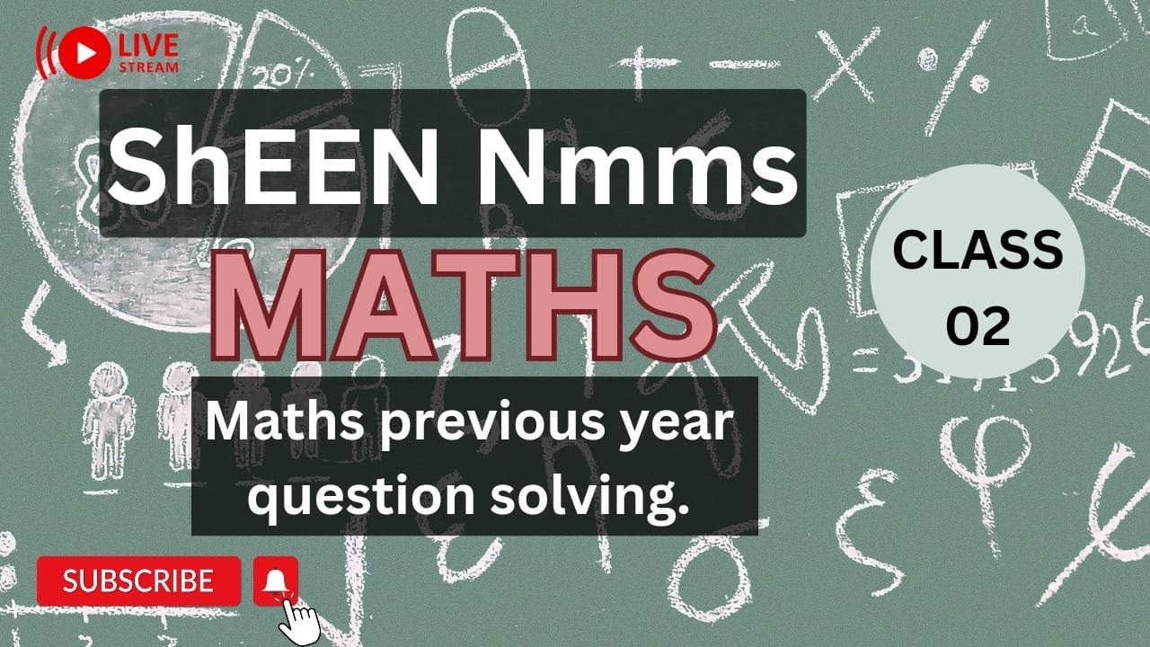 Nmms Maths Class 02 Topic Maths Previous Year Question Solving Youtube 9540
