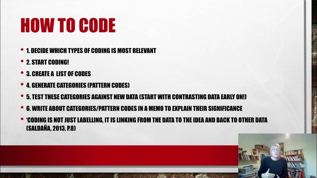 The steps to coding for discourse analysis (qualitative data). - YouTube