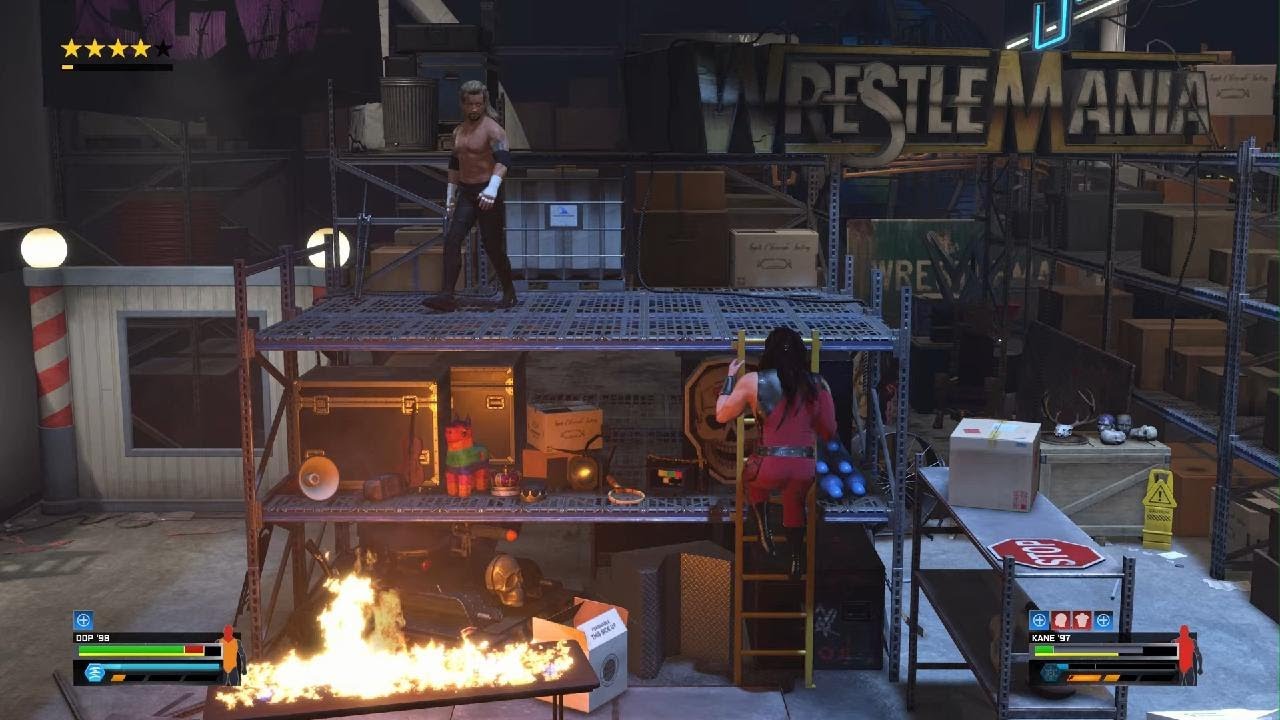 WWE 2K25 | Kane vs DDP | Archives Arena Brawl! - YouTube
