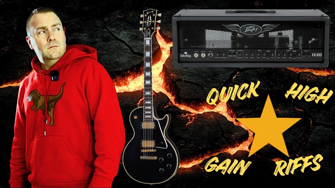 Peavey Valve King | QUICK HIGH GAIN RIFFS | Les Paul Custom - YouTube