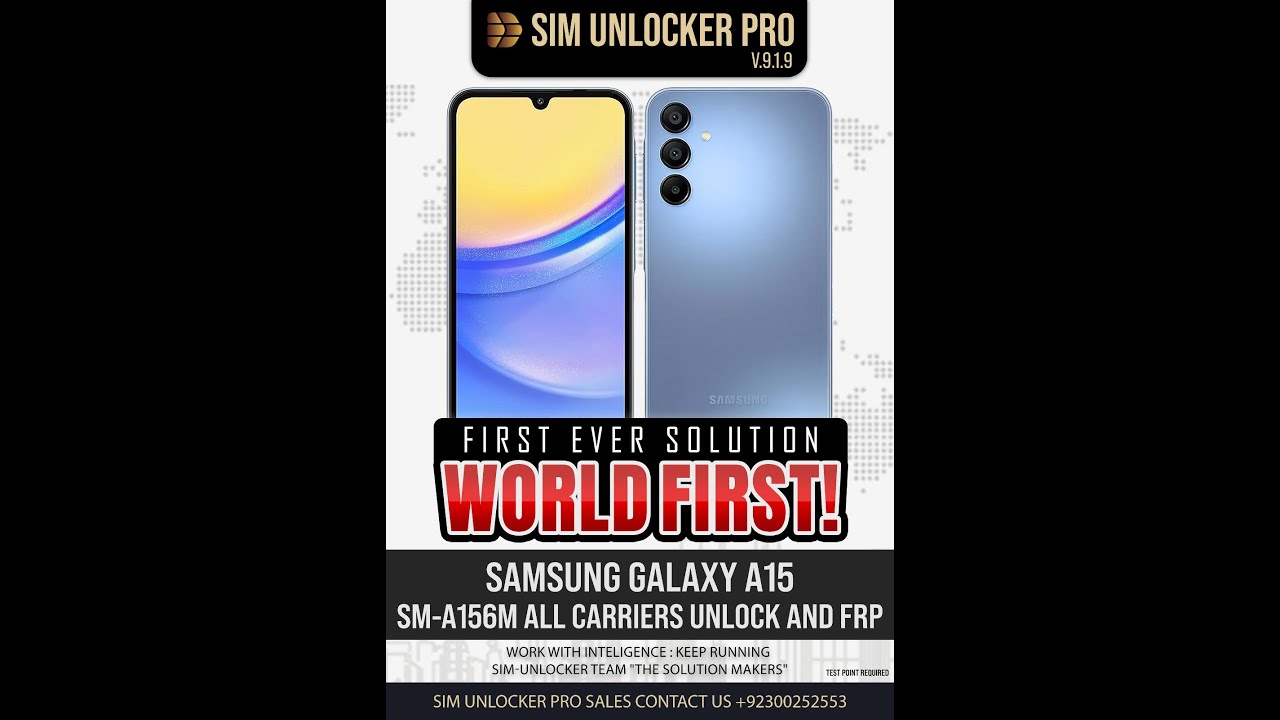 Sim-Unlocker Pro Exclusive | SAMSUNG A15 SM-156M Unlock Done | Guide ...