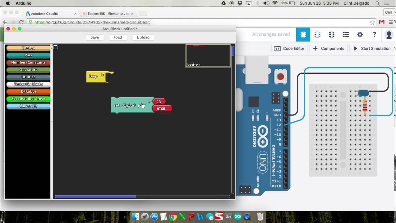 ArduBlock Tutorial - Blink LED - YouTube