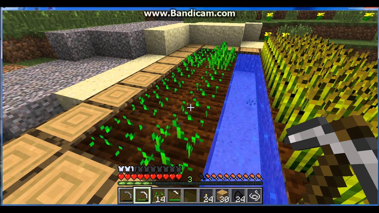 how to make bread in minecraft - YouTube