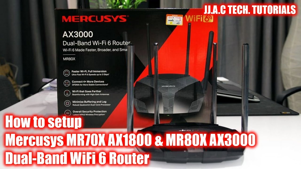 Mercusys MR70X AX1800 & MR80X AX3000 Dual-Band Wi-Fi 6 Router - How to ...
