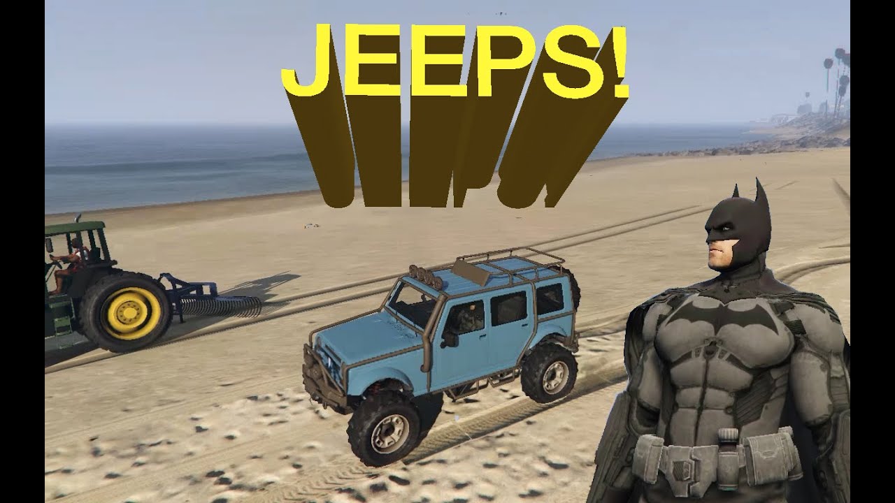 JEEP off road and Four Wheeler CARS with Batman Cartoon for Kids - YouTube