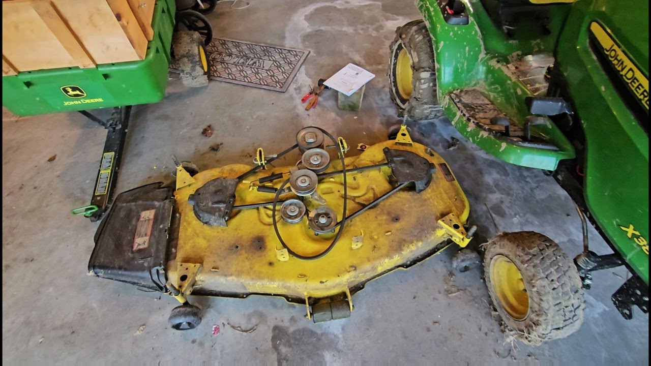 How To Install John Deere 54 Mower Deck YouTube