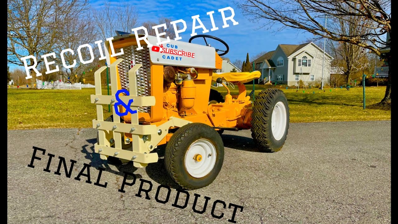 Cub Cadet Original- Recoil start & Clutch Repair + Final Product ...