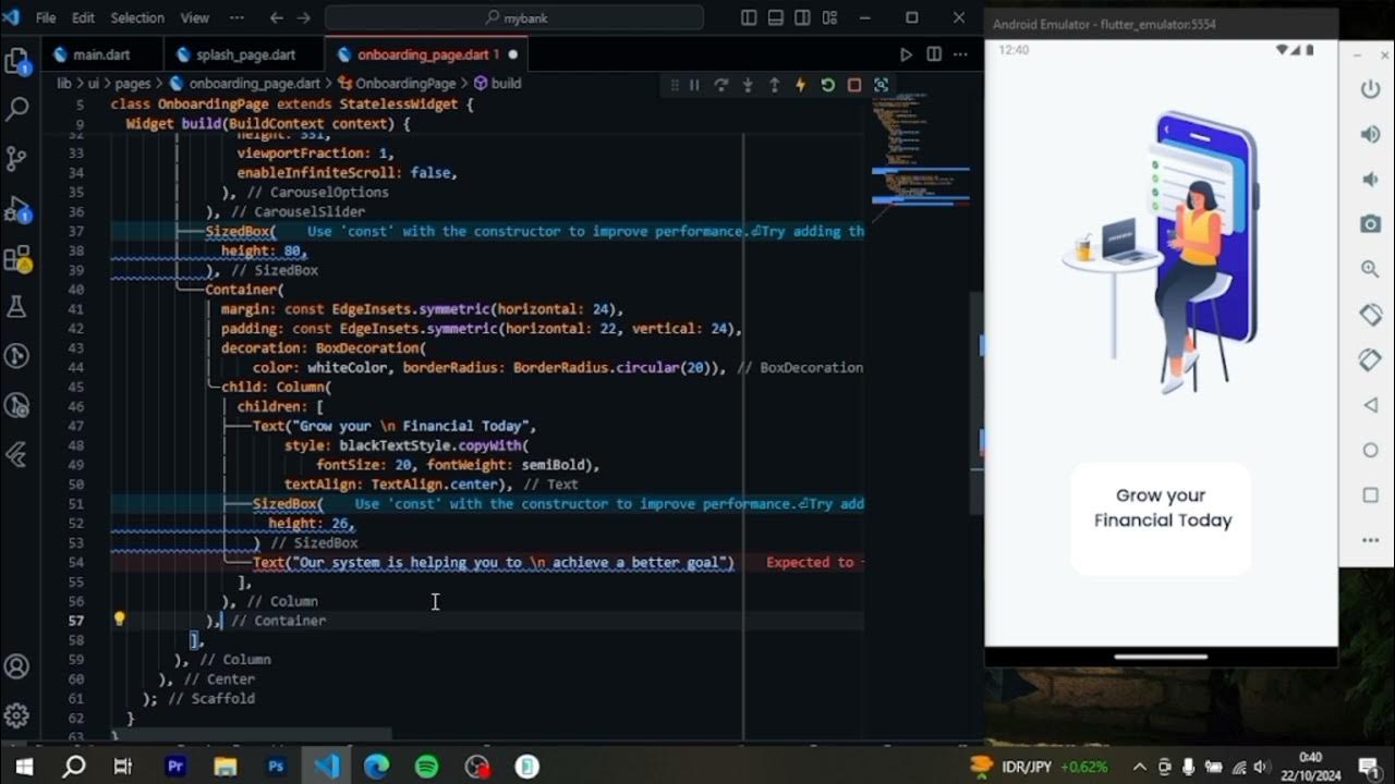 Slicing UI flutter [ Vlog 69 ] - YouTube