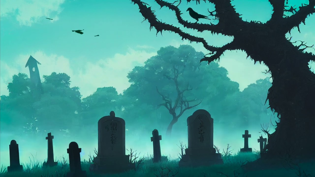 Creepy Graveyard Halloween Ambience | Spooky Soundscape and Relaxing ...