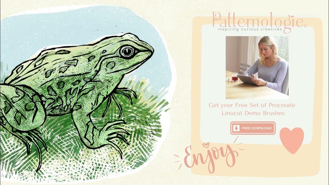 How to create linocut art on Procreate with The Patternologist - Free ...