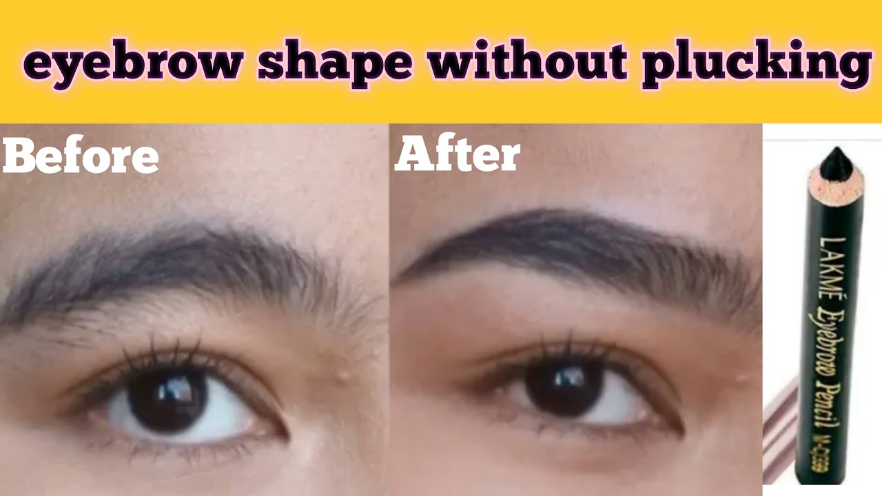 No Plucking |How i do my brows without plucking || How to Shape ...