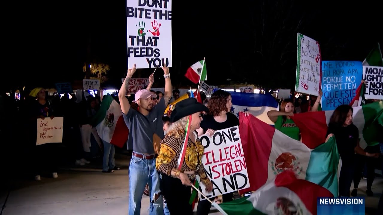 Homestead Immigration Policy Protests - UMTV NewsVision Feb. 13, 2025 ...