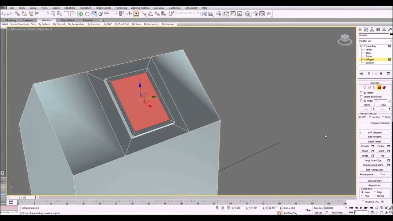 3ds Max Tutorial: Editable Poly - Window - YouTube
