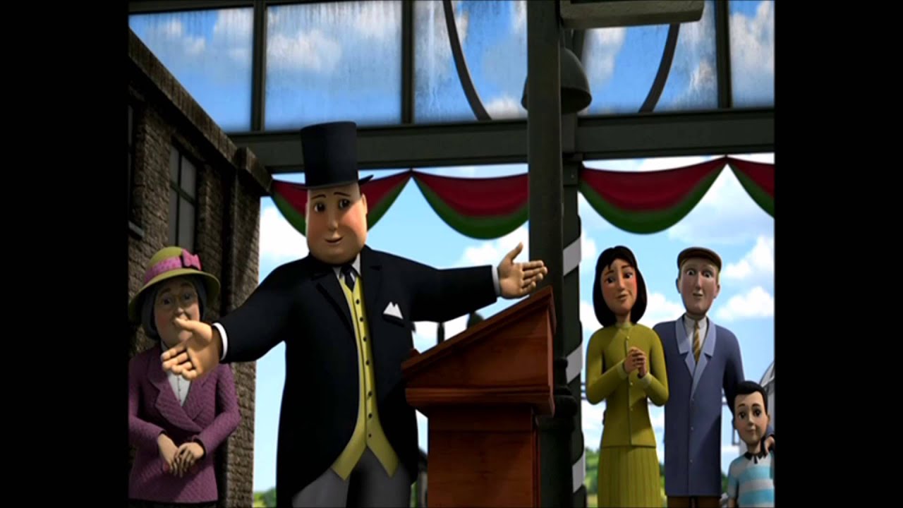 All of The Fat Controller's lines in King of the Railway by me - YouTube