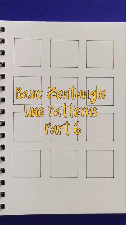 For absolute beginners Part 6 #zentanglepatterns #zentangle #doozarts # ...