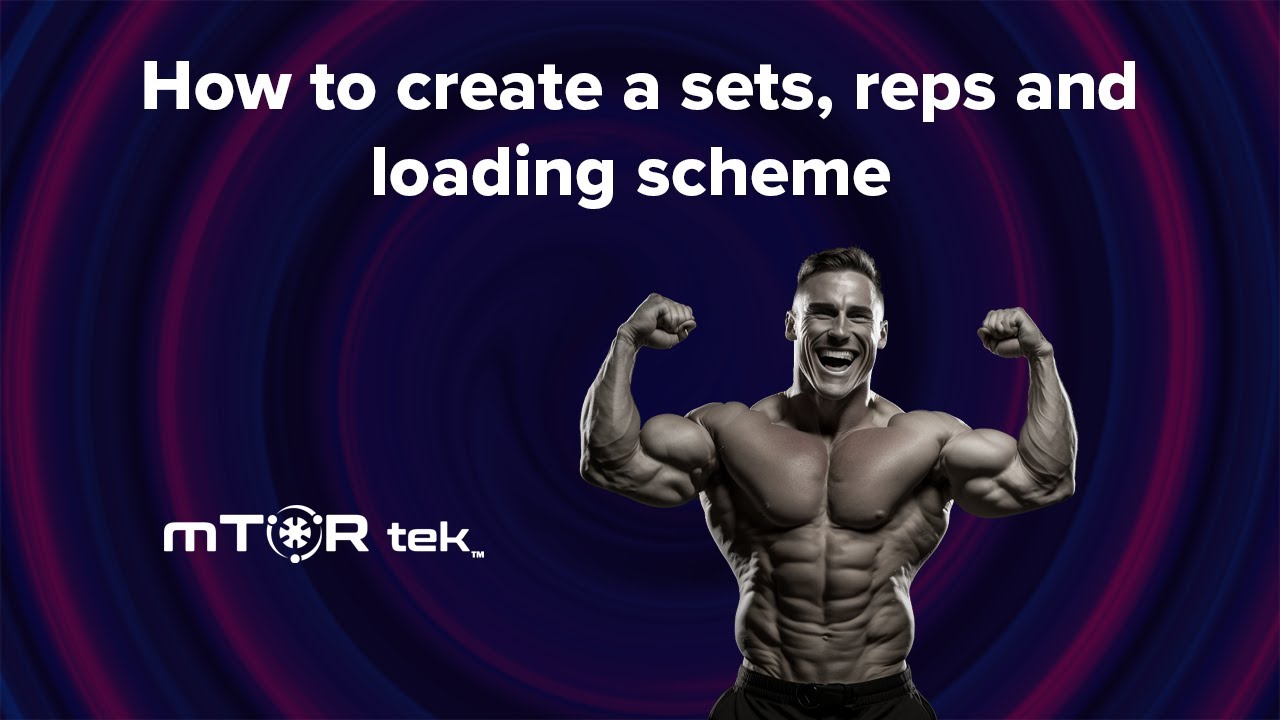 How to create a simple set and reps scheme - YouTube