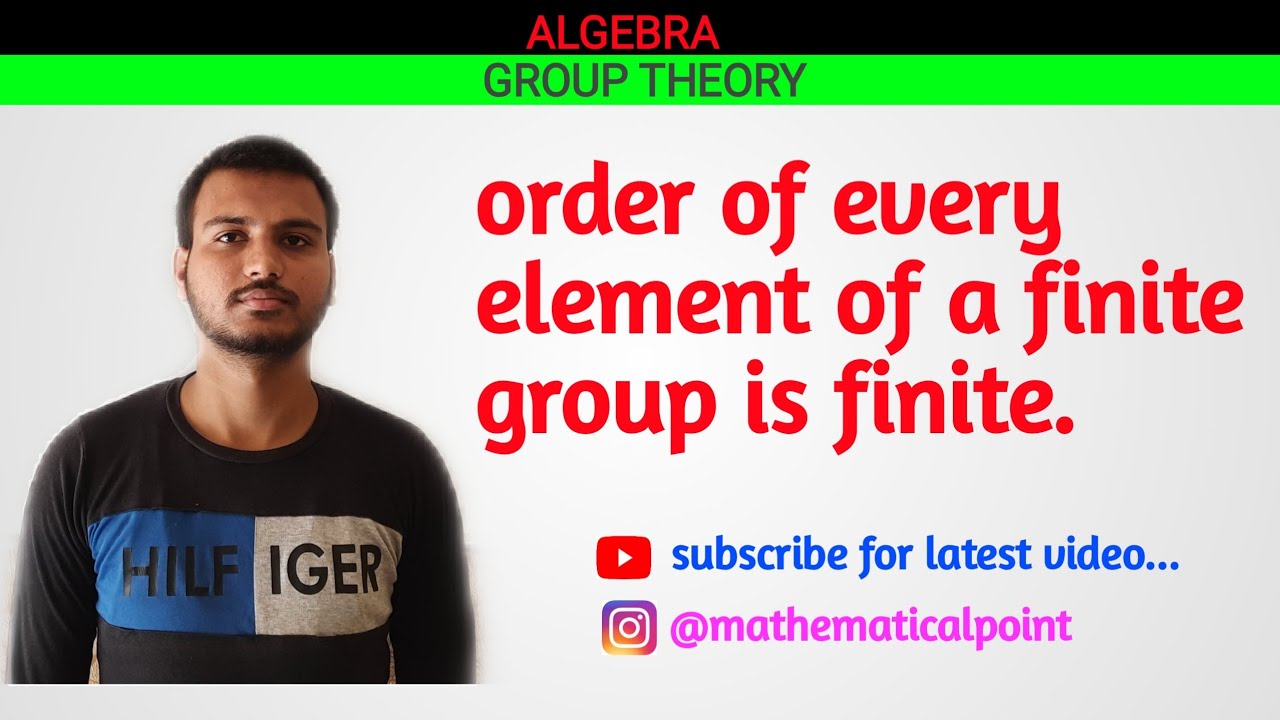 order of every element of finite group is finite - YouTube