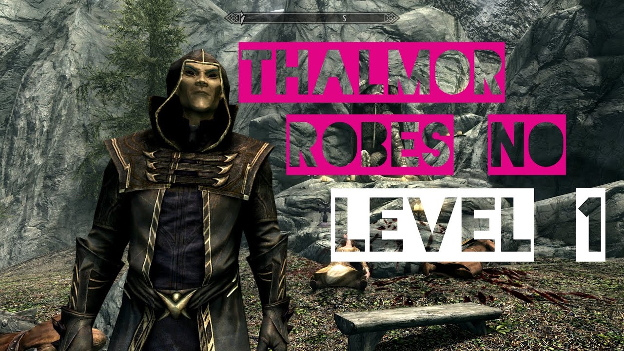 Onde achar as Thalmor Robes no level 1! (e + um item encantado!) - YouTube