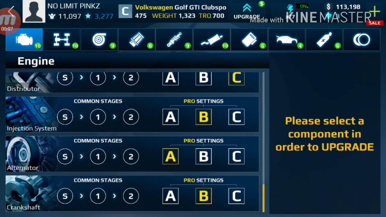 Asphalt street storm racing max setup for Volkswagen golf gti clubsport ...