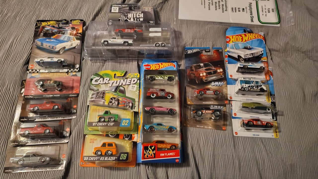 Huge Hot Wheels Haul (new Monte Carlo) and Tuned Square Bodies - YouTube