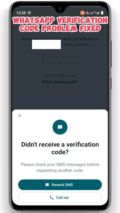 WhatsApp Verification Code Problem Solution 2024 | WhatsApp OTP Not Received Problem FIXED # ...