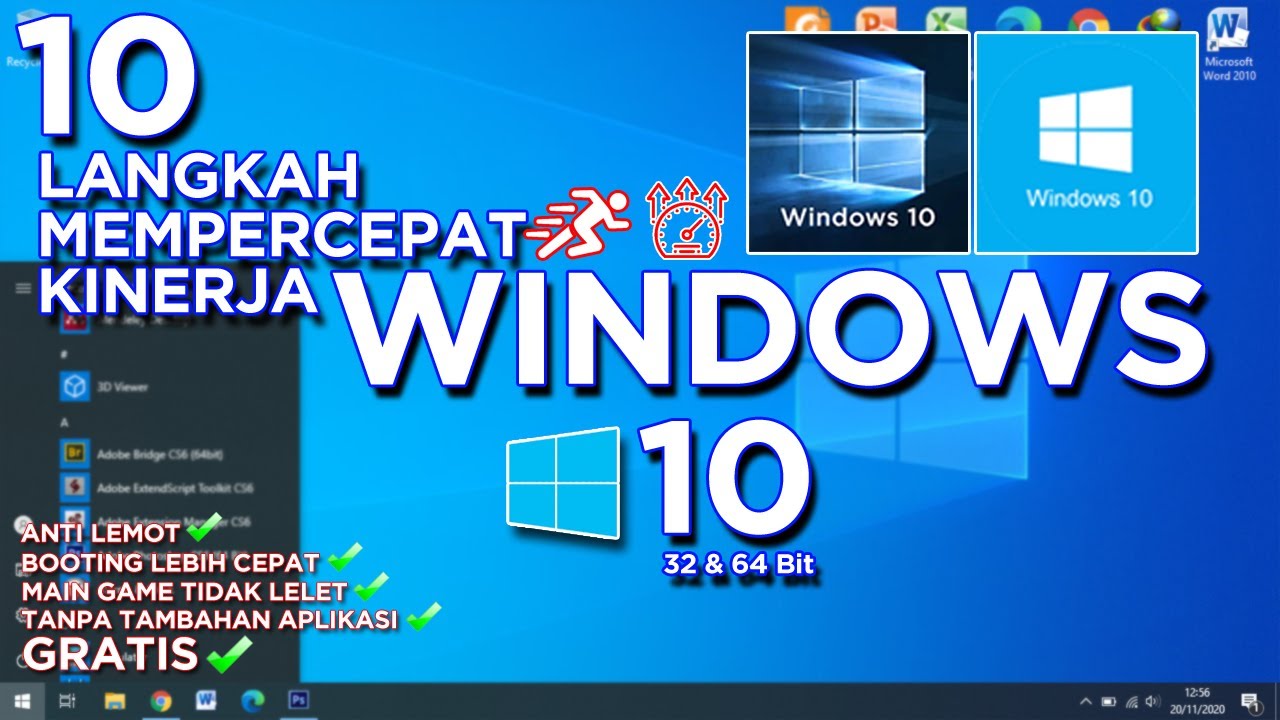 Cara Mempercepat Kinerja Windows 10 di Laptop |WINDOWS 10 ANTI LEMOT| - YouTube