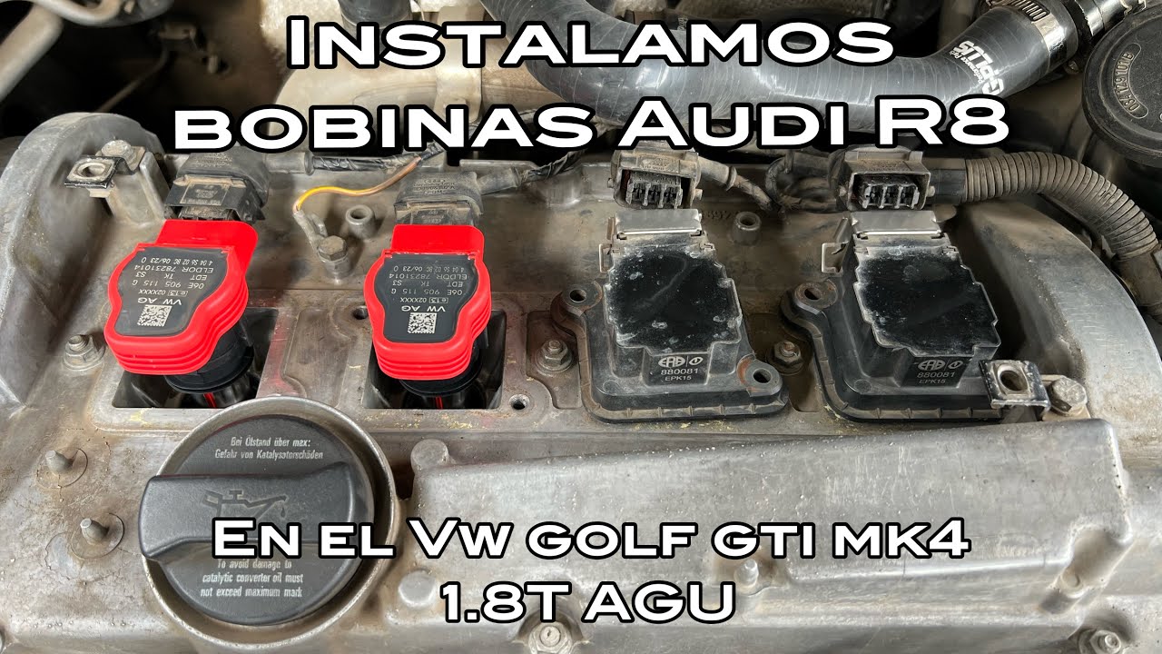 Cómo instalar bobinas tfsi a motor 1.8t 20v AGU de Volkswagen, audi ...