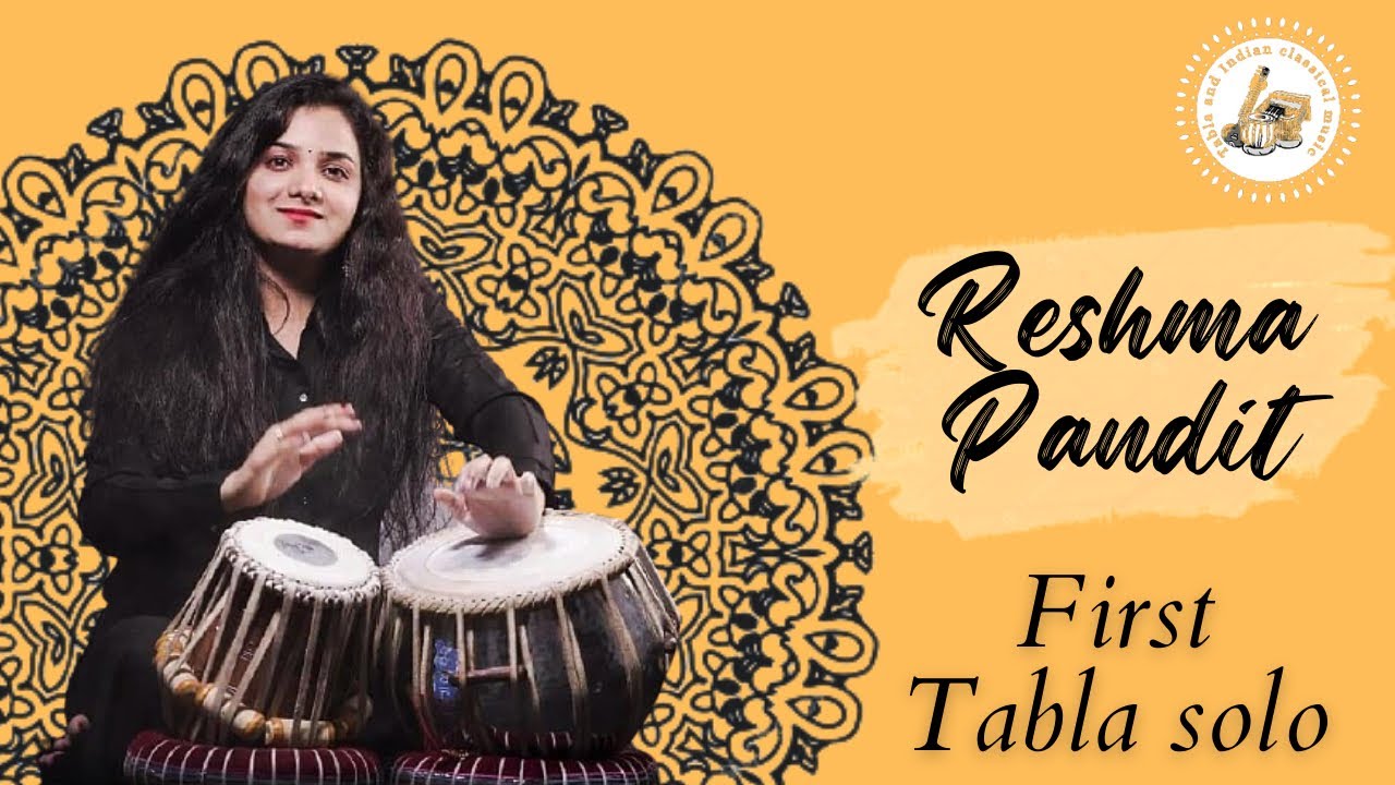 Reshma Pandit First Tabla solo. - YouTube