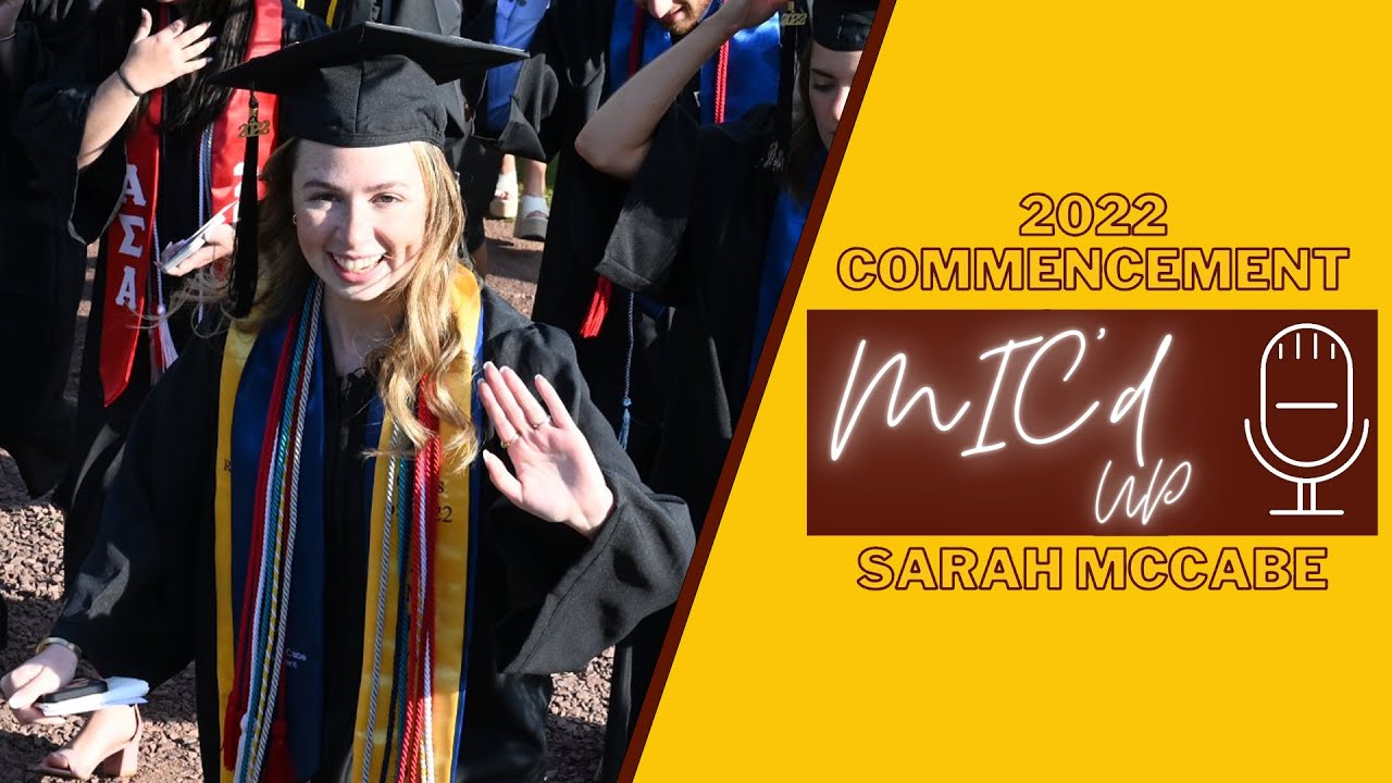 Mic'd Up 🎙 | Sarah McCabe | Rowan University Commencement - YouTube