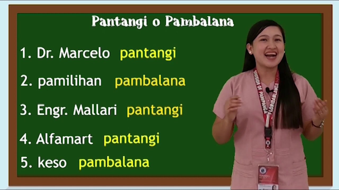 GRADE 4 FILIPINO: PANTANGI O PAMBALANA - YouTube