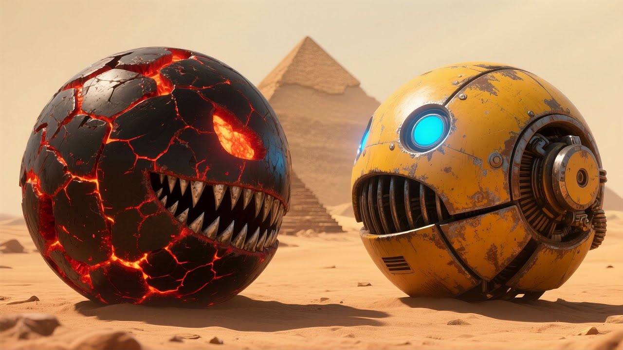 Pacman, Mecha Dog Excavator Robot face Spider Blade Robot and Biped ...