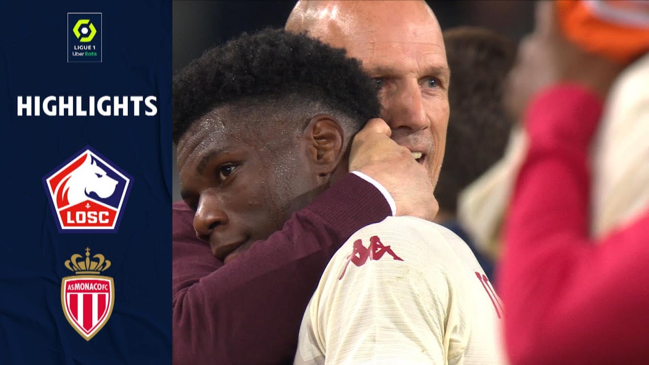 LOSC LILLE - AS MONACO (1 - 2) - Highlights - (LOSC - ASM) / 2021-2022 ...