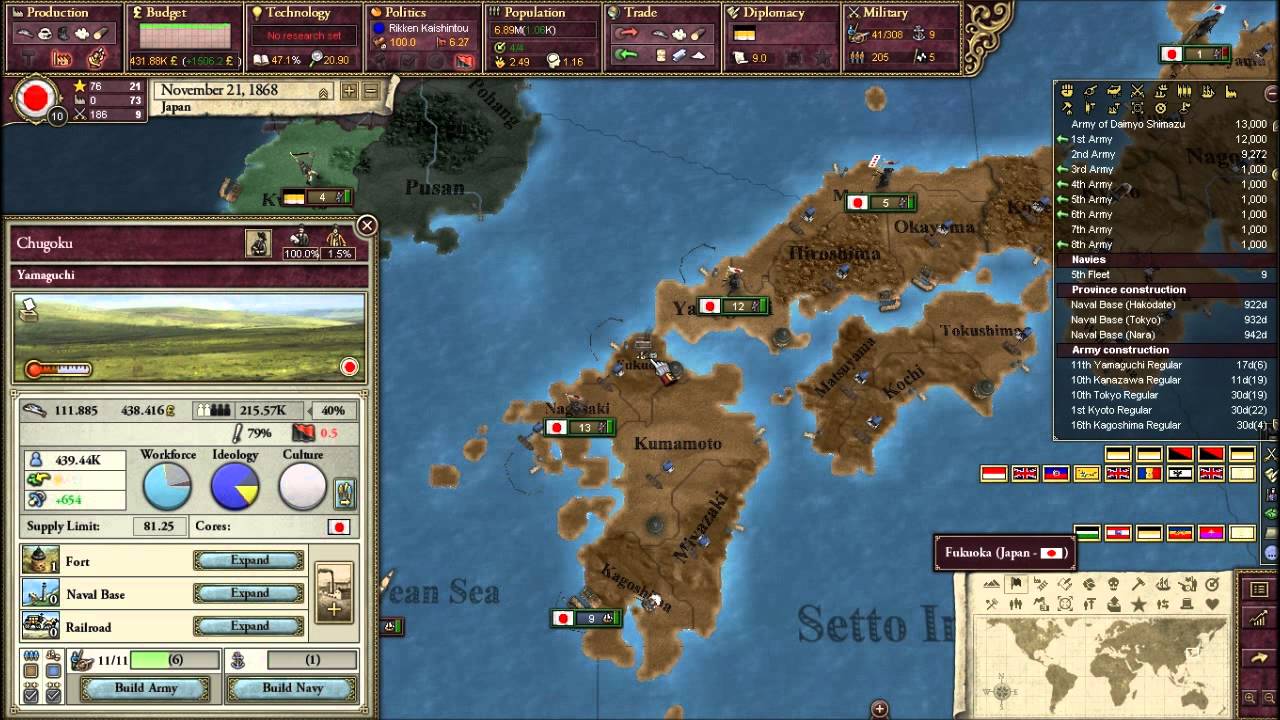 Let's Play Victoria 2 - AHD - Pop Demand Mod - Satsuma Clan/Japan ...