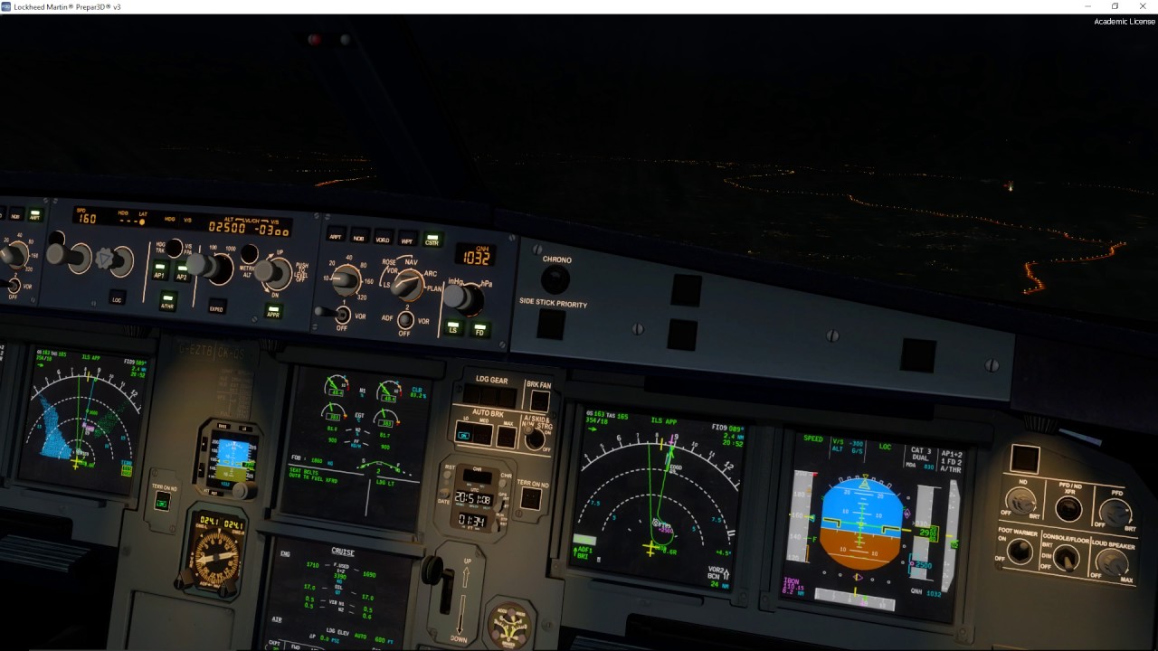 P3D - FSL EZY A320 Approach and Landing Bristol EGGD - YouTube